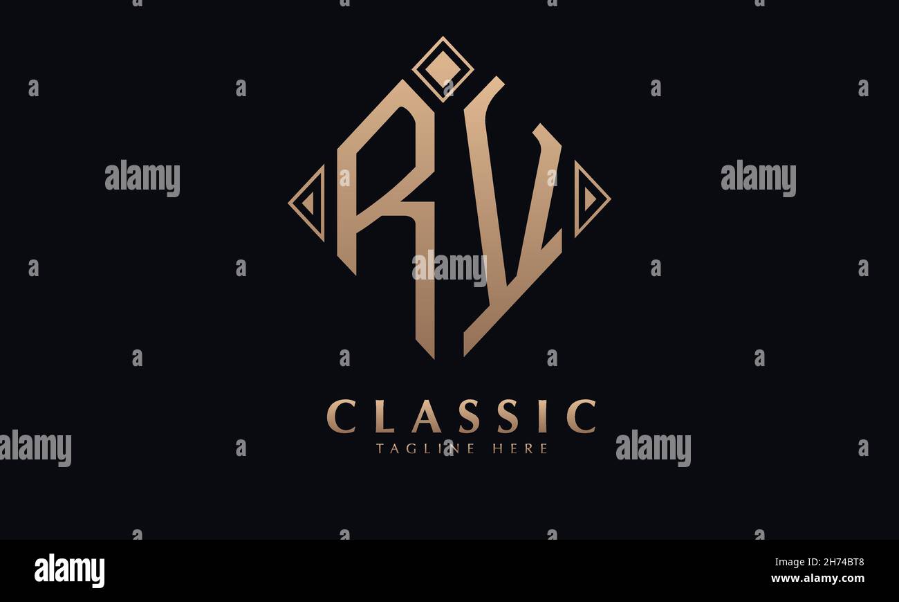 Rv initials logo Stock Vector Images - Alamy