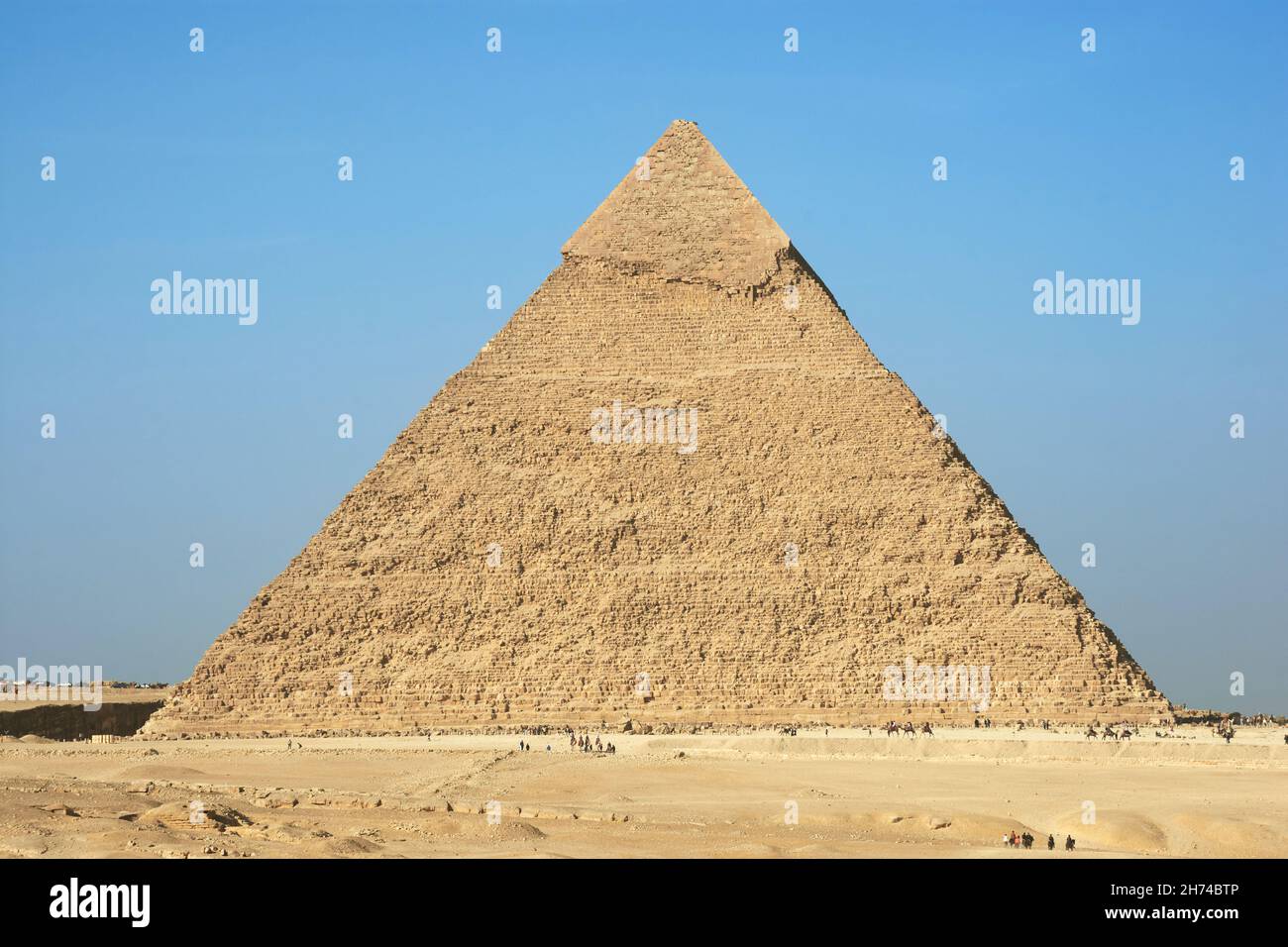 Pyramid of Khafre (also read as Khafra, Khefren) or of Chephren is the ...