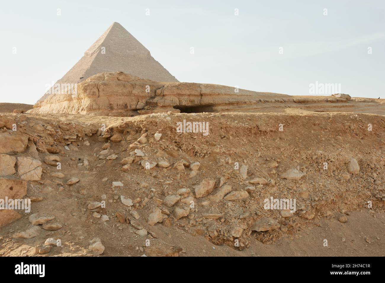 Pyramid of Khafre (also read as Khafra, Khefren) or of Chephren is the ...