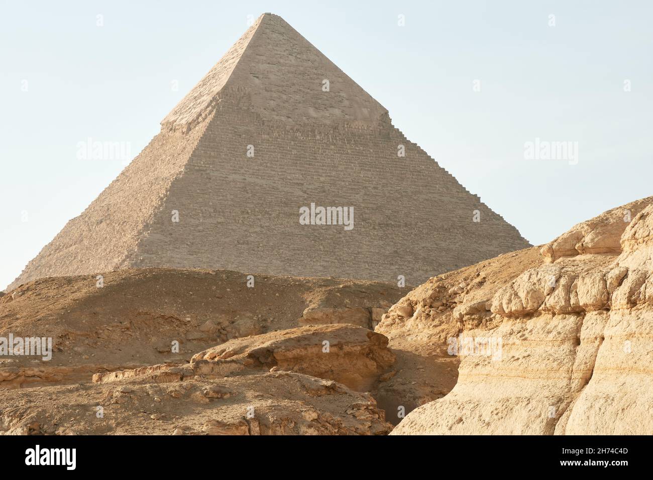 Pyramid of Khafre (also read as Khafra, Khefren) or of Chephren is the ...