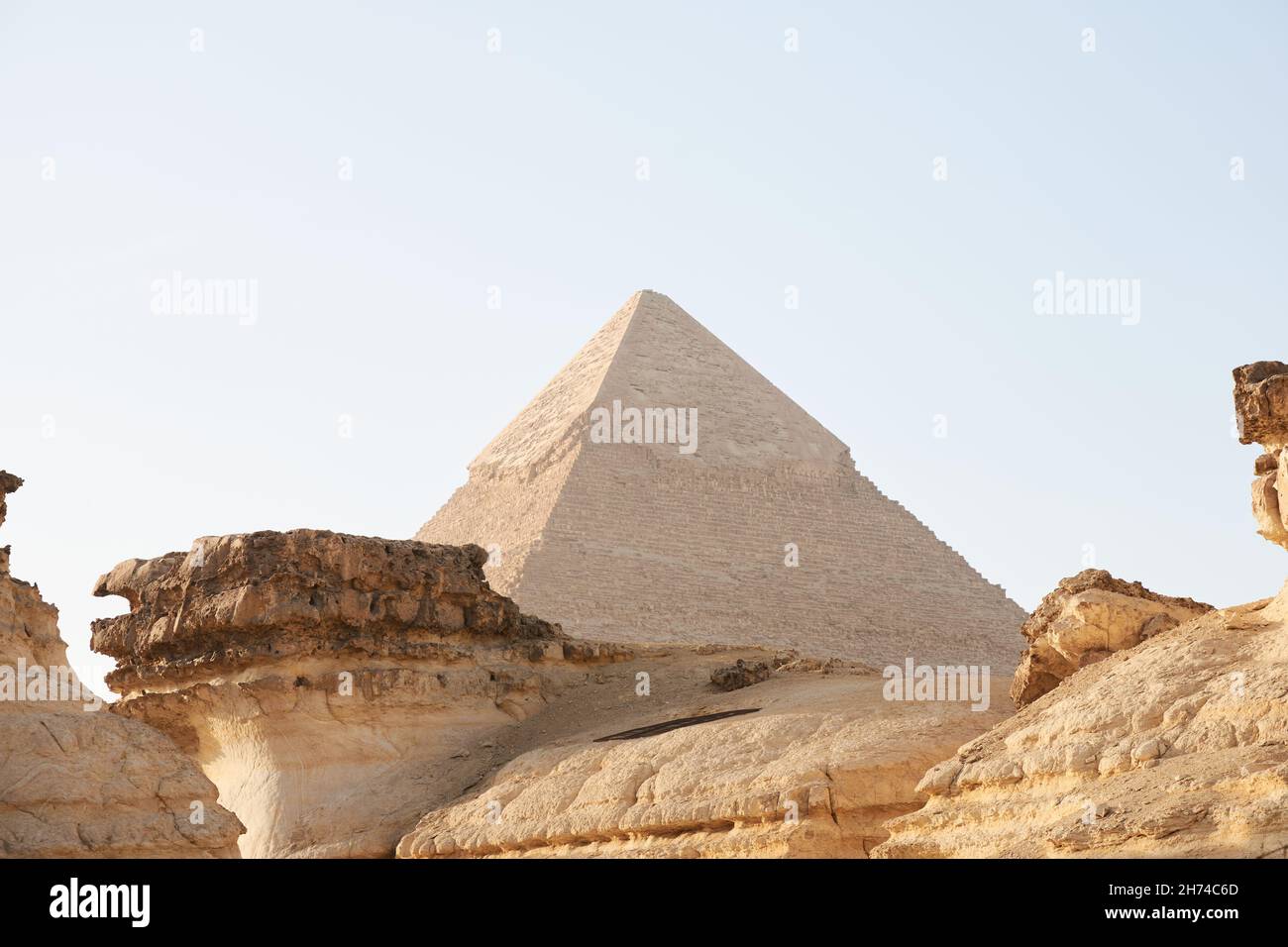 Pyramid of Khafre (also read as Khafra, Khefren) or of Chephren is the ...