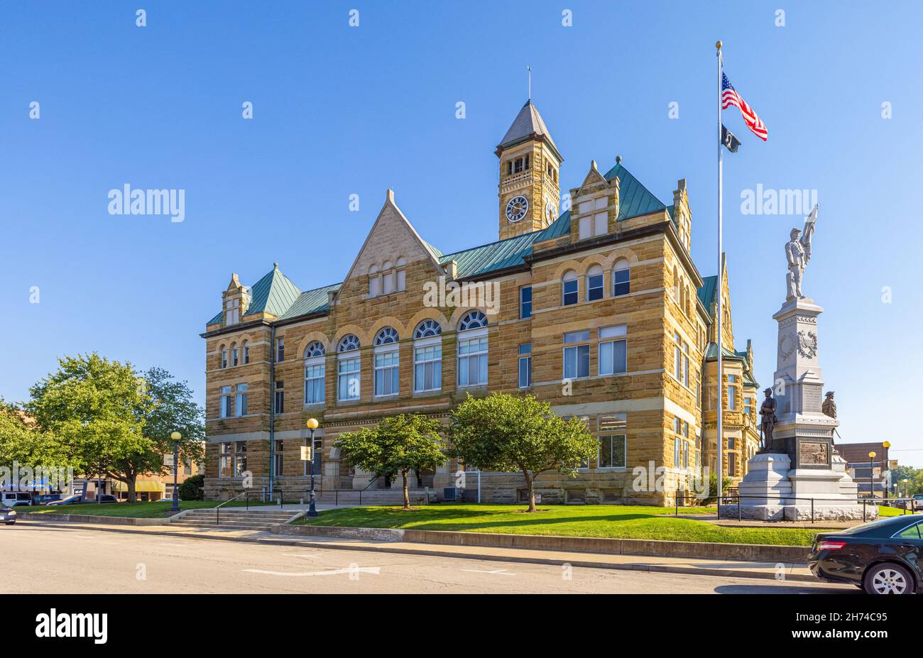 Charleston, Illinois, USA - September 28, 2021: The Historic Coles ...