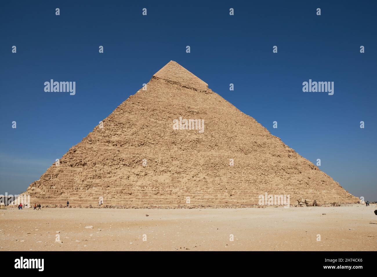 Pyramid of Khafre (also read as Khafra, Khefren) or of Chephren is the ...