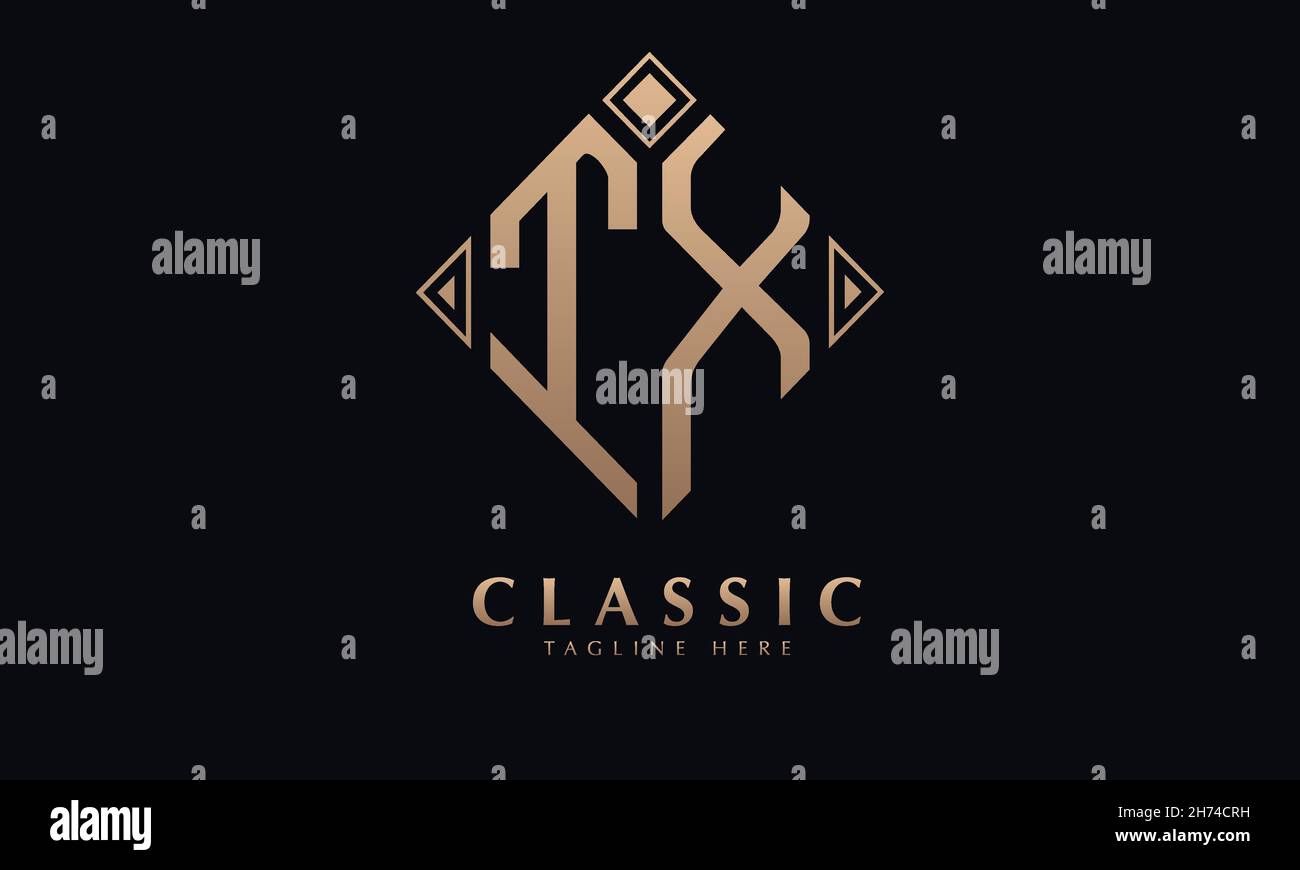 Tx initials logo hi-res stock photography and images - Alamy