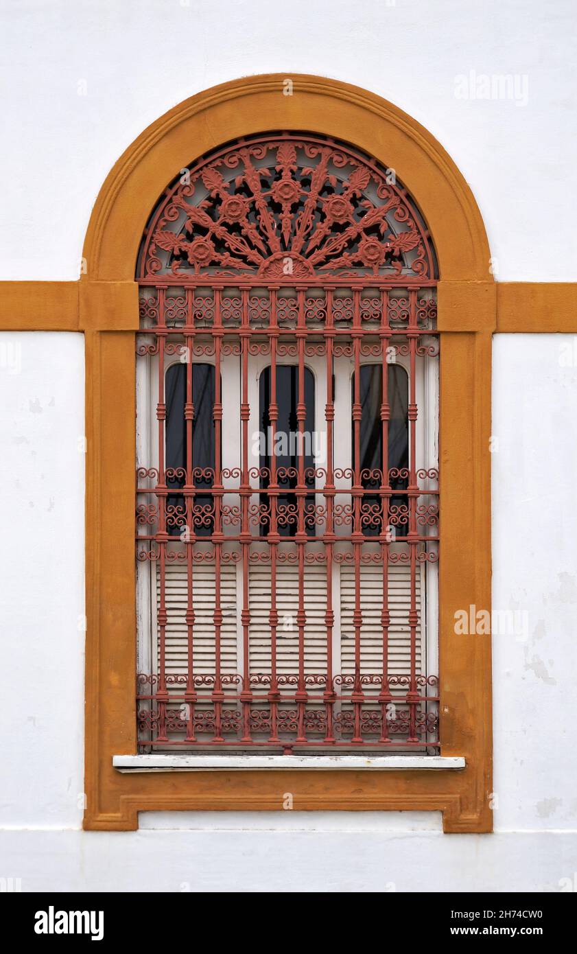 Ancient windows on facade, Rio Stock Photo - Alamy