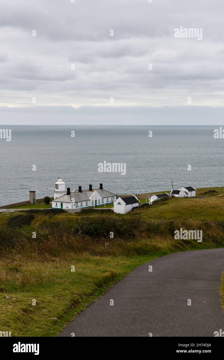 Anvil Point Lighthouse Durlston Country Park near Swanage Dorset ...