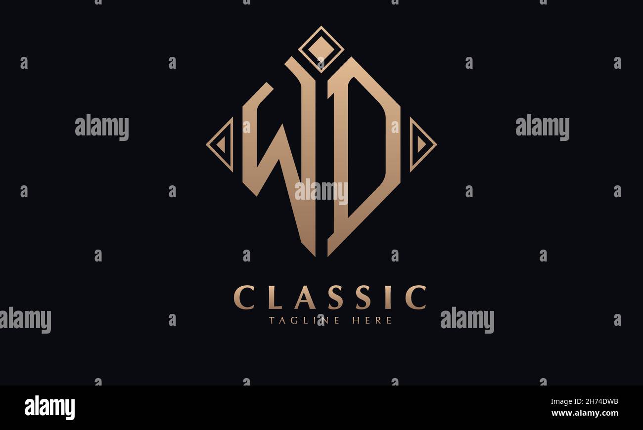 Letter wd logo hi-res stock photography and images - Alamy