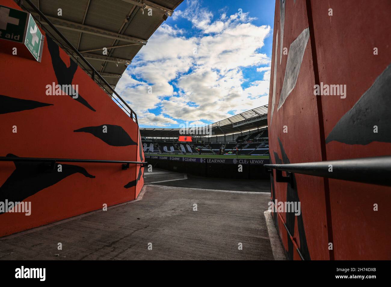 General view inside The MKM Stadium ahead of the game Stock Photo - Alamy
