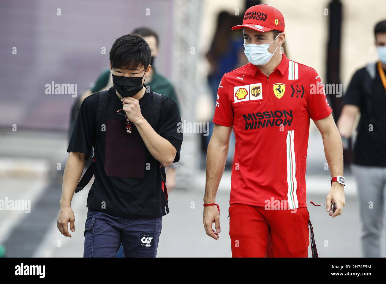 Doha, Qatar. 19th Nov, 2021. TSUNODA Yuki (jap), Scuderia AlphaTauri Honda AT02, portrait ...