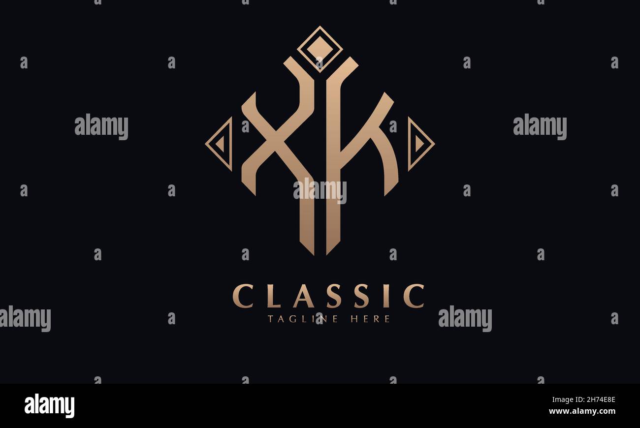 Xk initials logo hi-res stock photography and images - Alamy