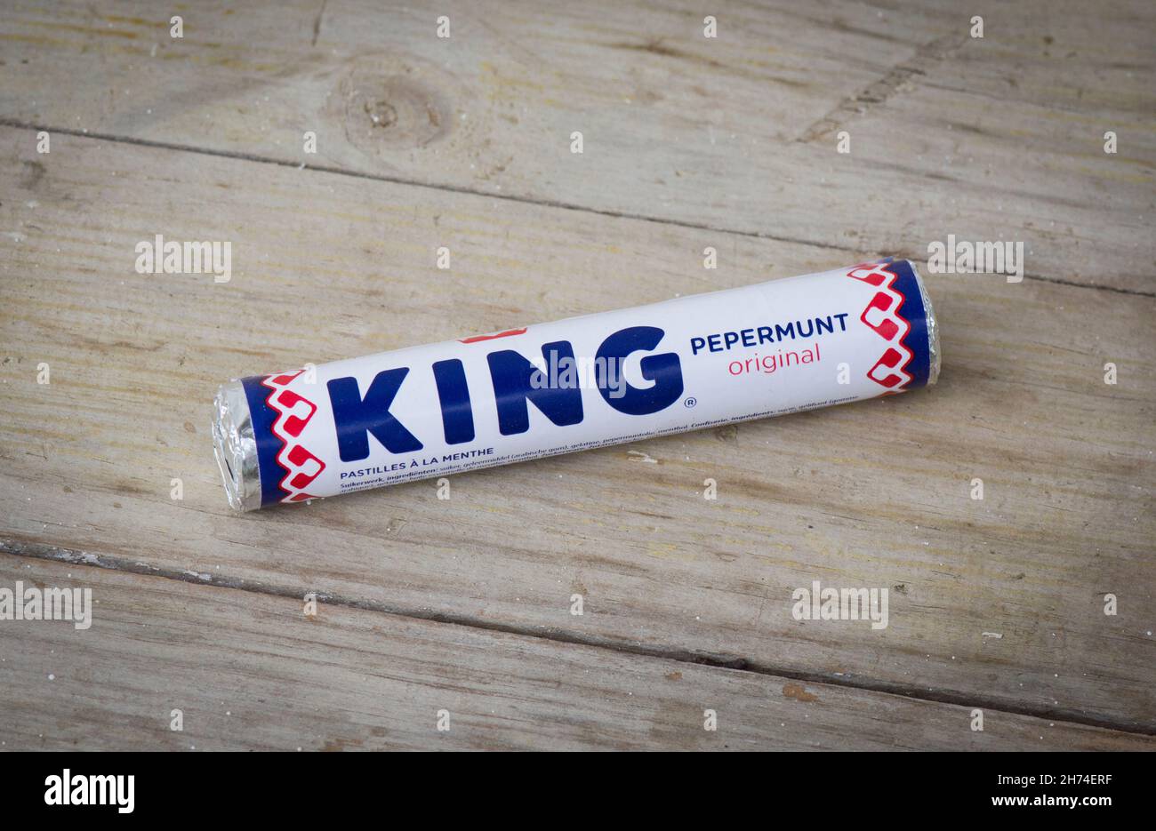 Package of a roll of Peppermint, tradition in the the Netherlands Stock ...