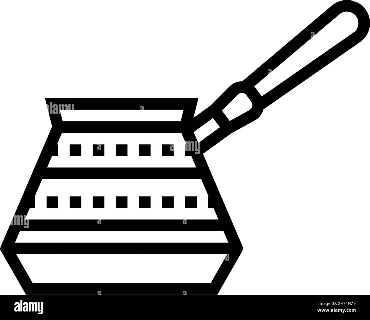 turkish cezve coffee make tool line icon vector illustration Stock ...