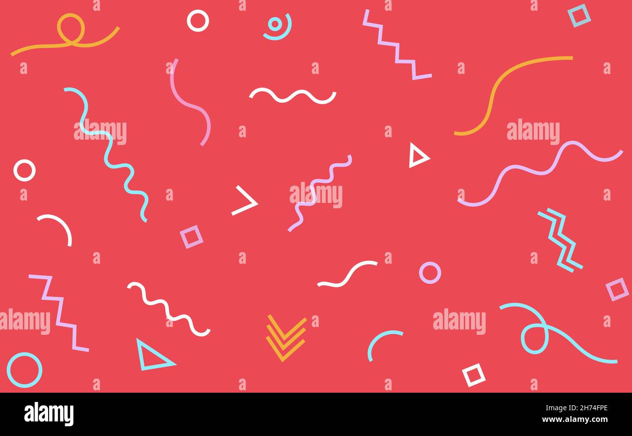 Illustration of colorful abstract lines for a creative background Stock ...