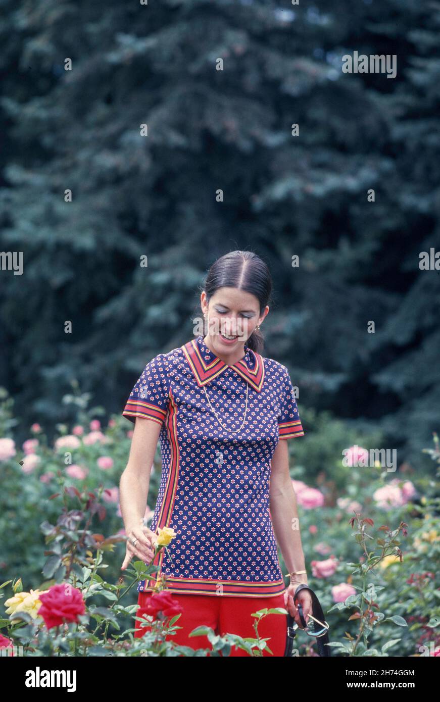 Young Woman in Her 20's Visiting Spokane in 1974, WA, USA Stock Photo ...