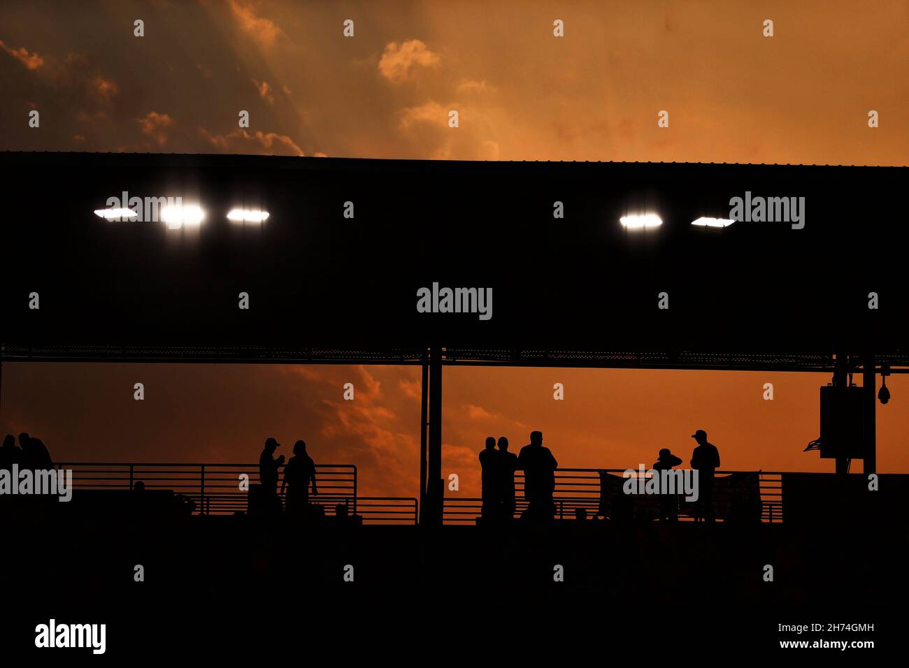 Circuit atmosphere -fans in the grandstand. Qatar Grand Prix, Saturday ...