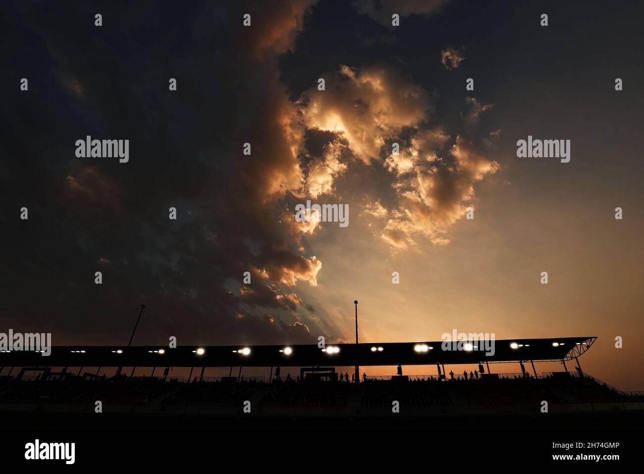 Circuit atmosphere - fans in the grandstand. Qatar Grand Prix, Saturday ...