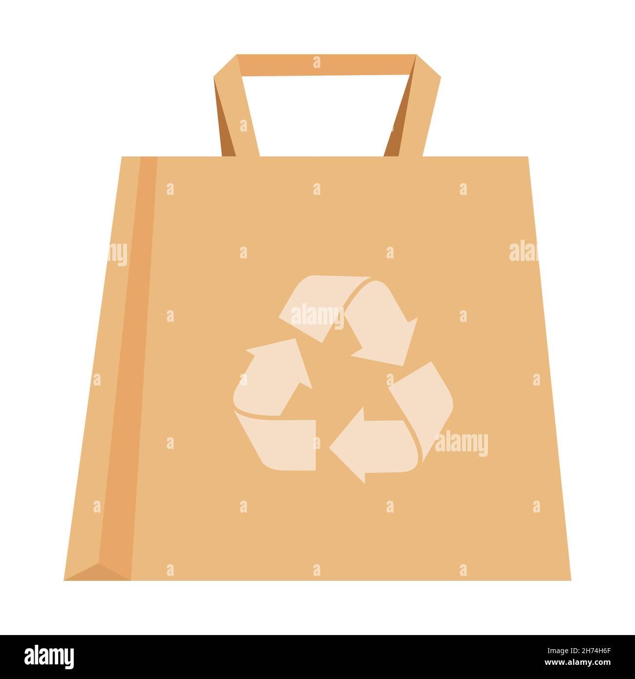 paper bag with recycle logo Stock Vector Image & Art - Alamy