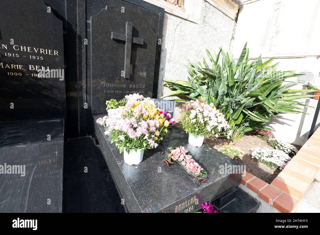 Monaco. 20th Nov, 2021. The tomb of the American dancer and singer ...