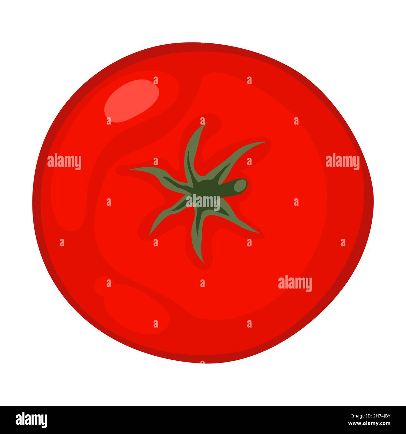 top view tomato Stock Vector Image & Art - Alamy