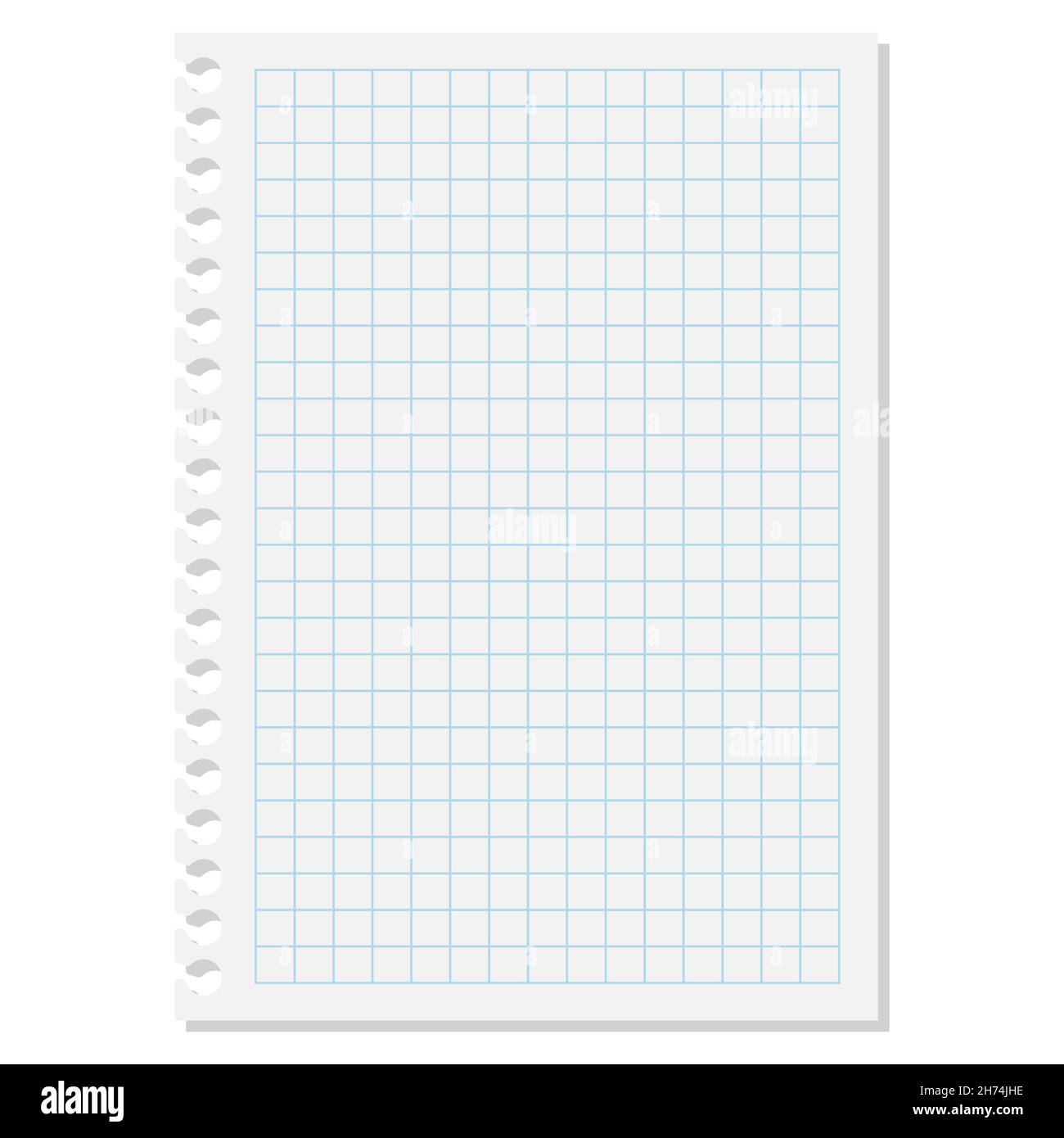 check notebook paper Stock Vector Image & Art - Alamy