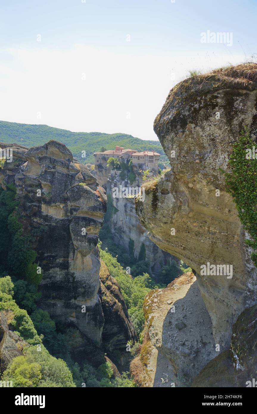 Vertical shot rock monastery hi-res stock photography and images - Alamy