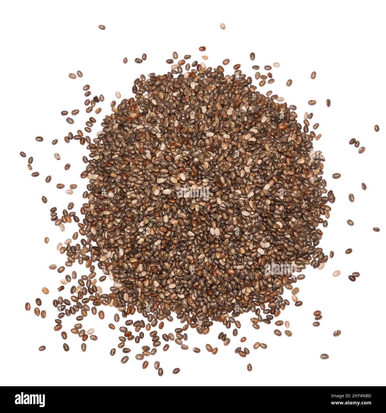 Organic natural chia seeds isolated on white background Stock Photo - Alamy