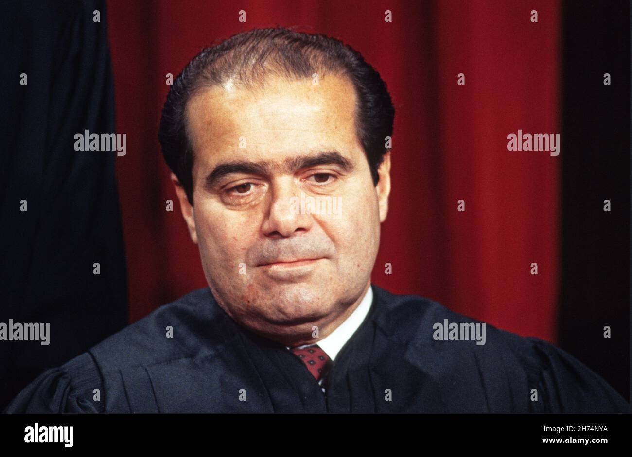 Associate Justice of the United States Supreme Court Antonin Scalia as ...