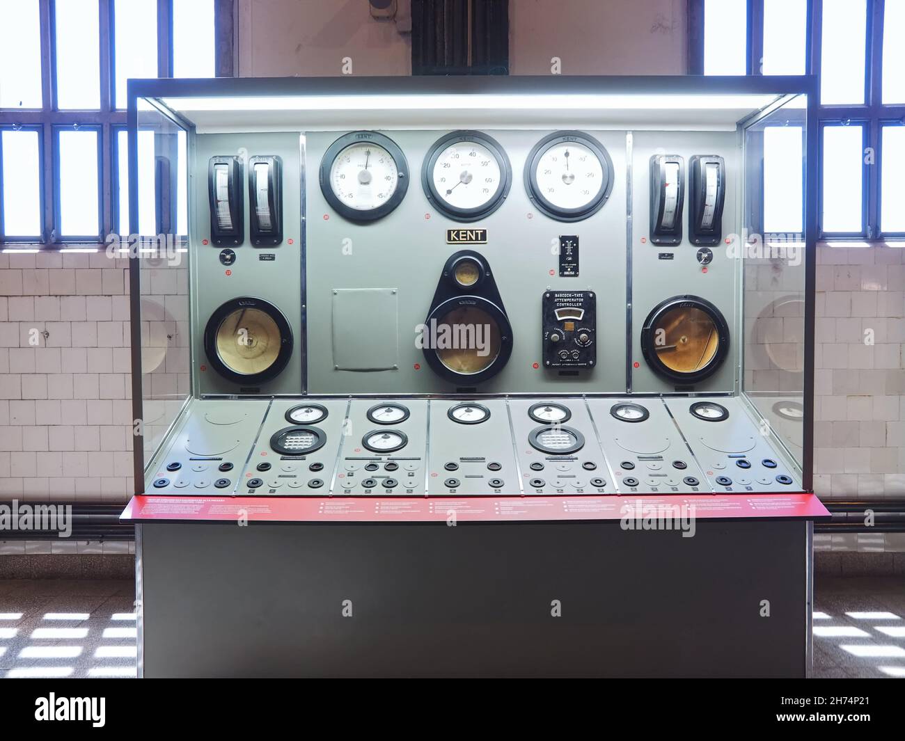 Interior of the Electricity museum in Lisbon belonging to Maat Stock ...