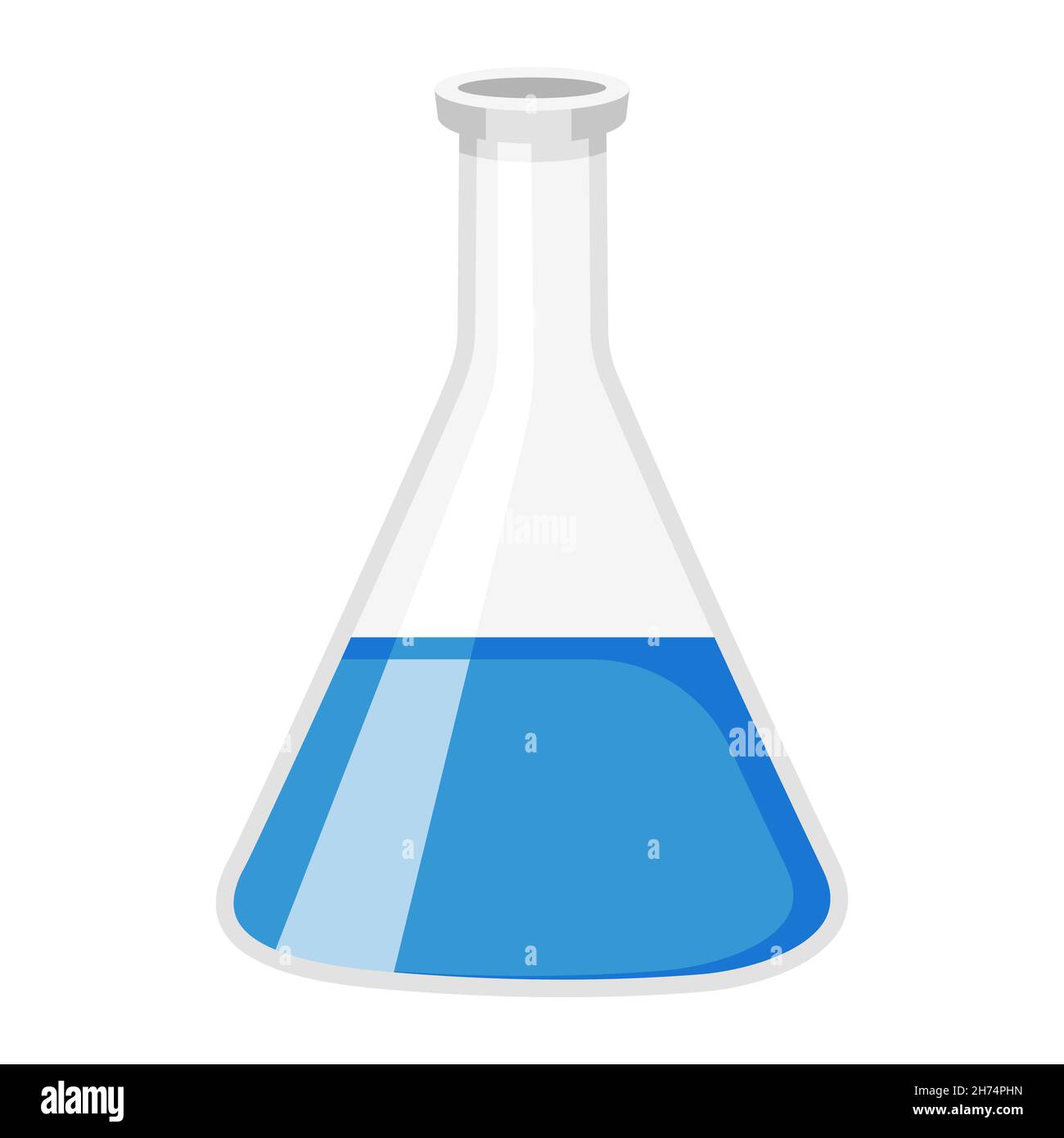 beaker triangle bottom flask for chemical experiment Stock Vector Image ...