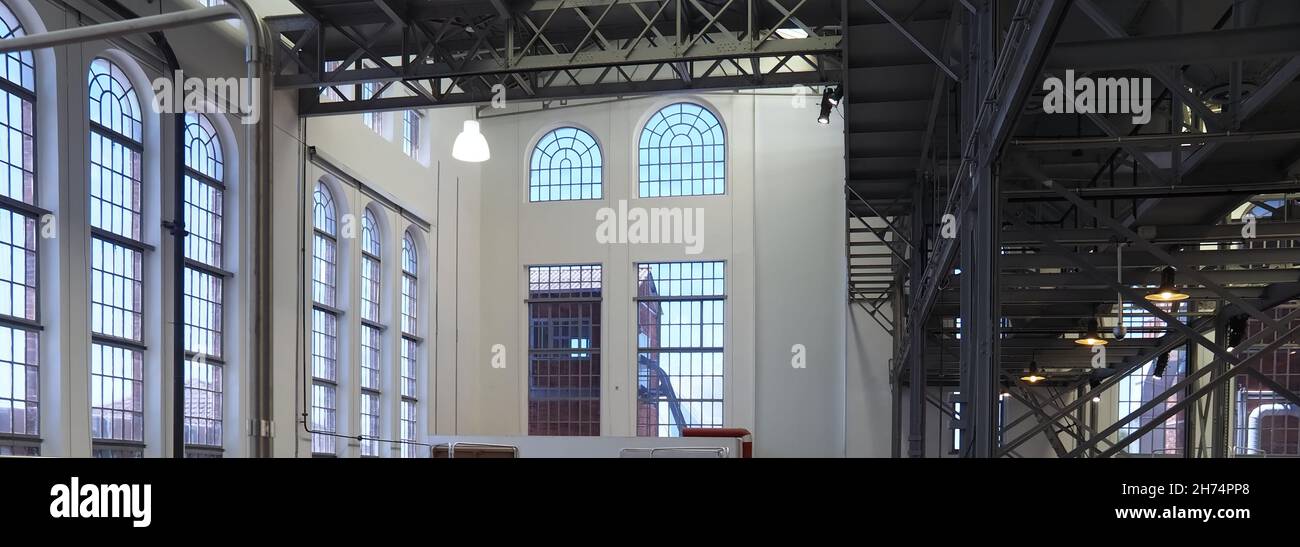 Interior of the Electricity museum in Lisbon belonging to Maat Stock ...