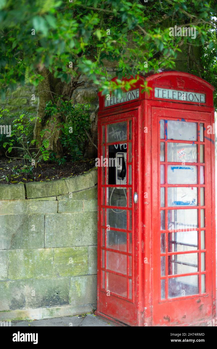 Red phone box Stock Photo - Alamy