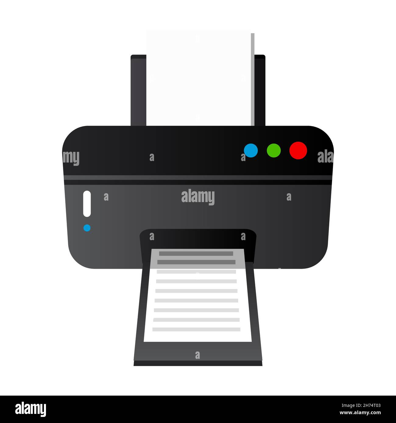 printer and paper Stock Vector Image & Art - Alamy