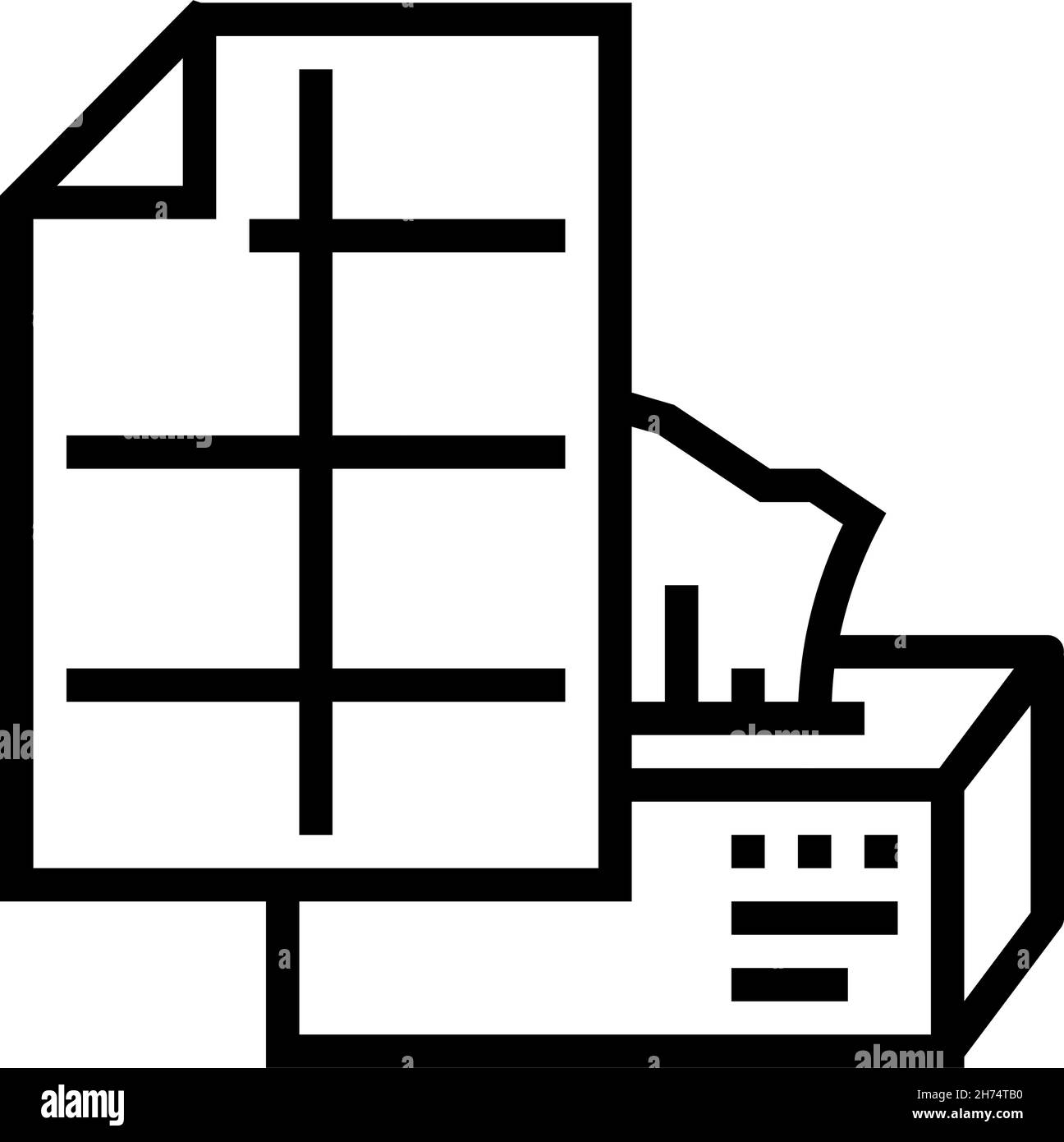 tissue paper line icon vector illustration Stock Vector Image & Art - Alamy