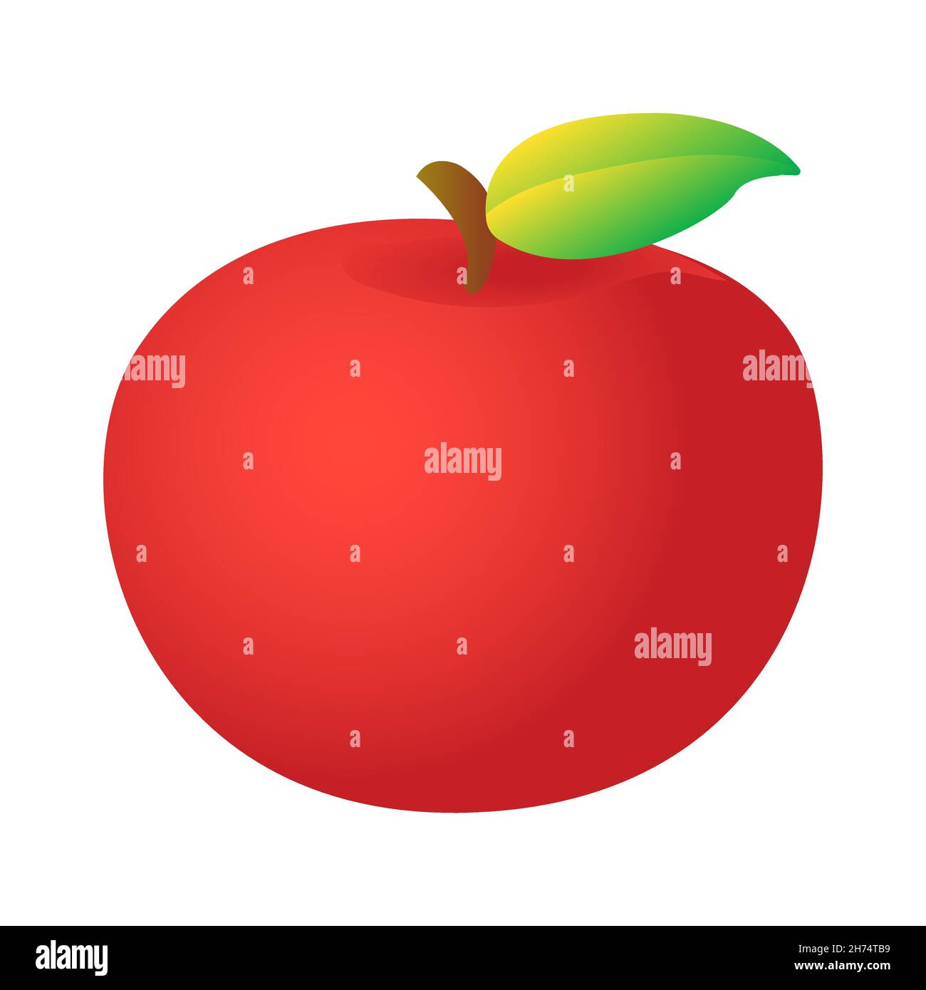 gradient color fruit red apple Stock Vector Image & Art - Alamy
