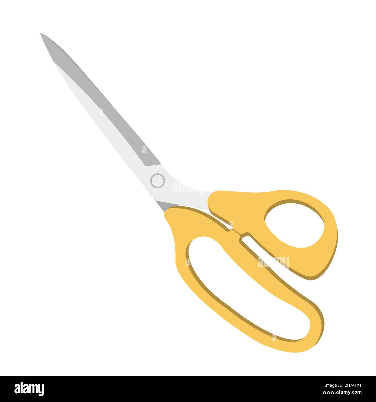 stationery yellow scissors Stock Vector Image & Art - Alamy