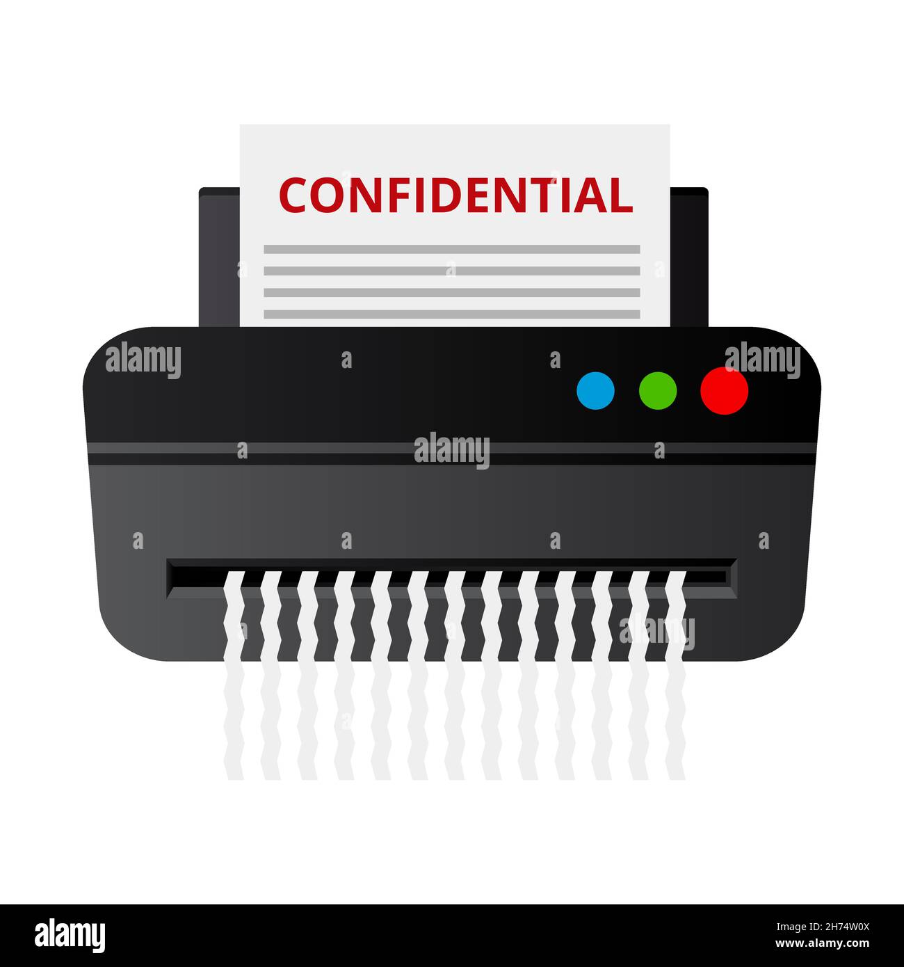 office paper shredder Stock Vector Image & Art - Alamy