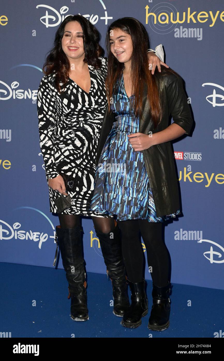 Karin Proia and Buranelli Tea attend the blue carpet of the Italian ...