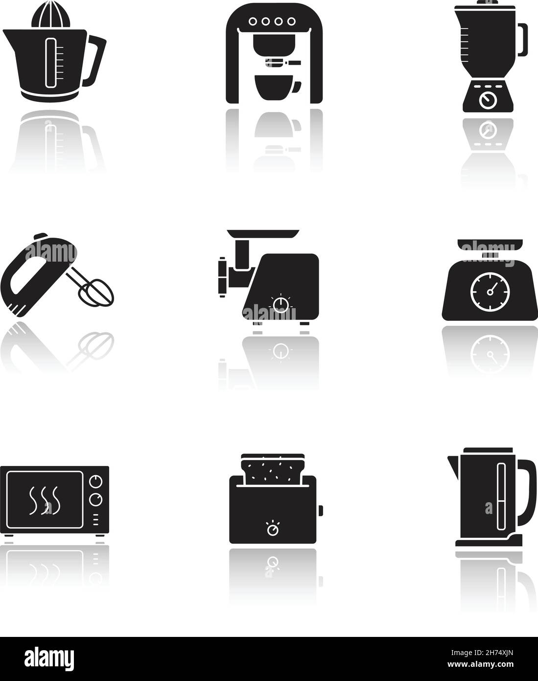 Silhouette household appliances electronics Cut Out Stock Images ...