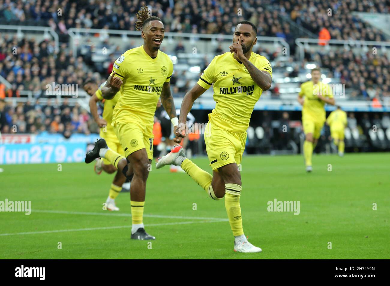 RICO HENRY CELEBRATES GOAL, NEWCASTLE UNITED FC V BRENTFORD FC, 2021 ...