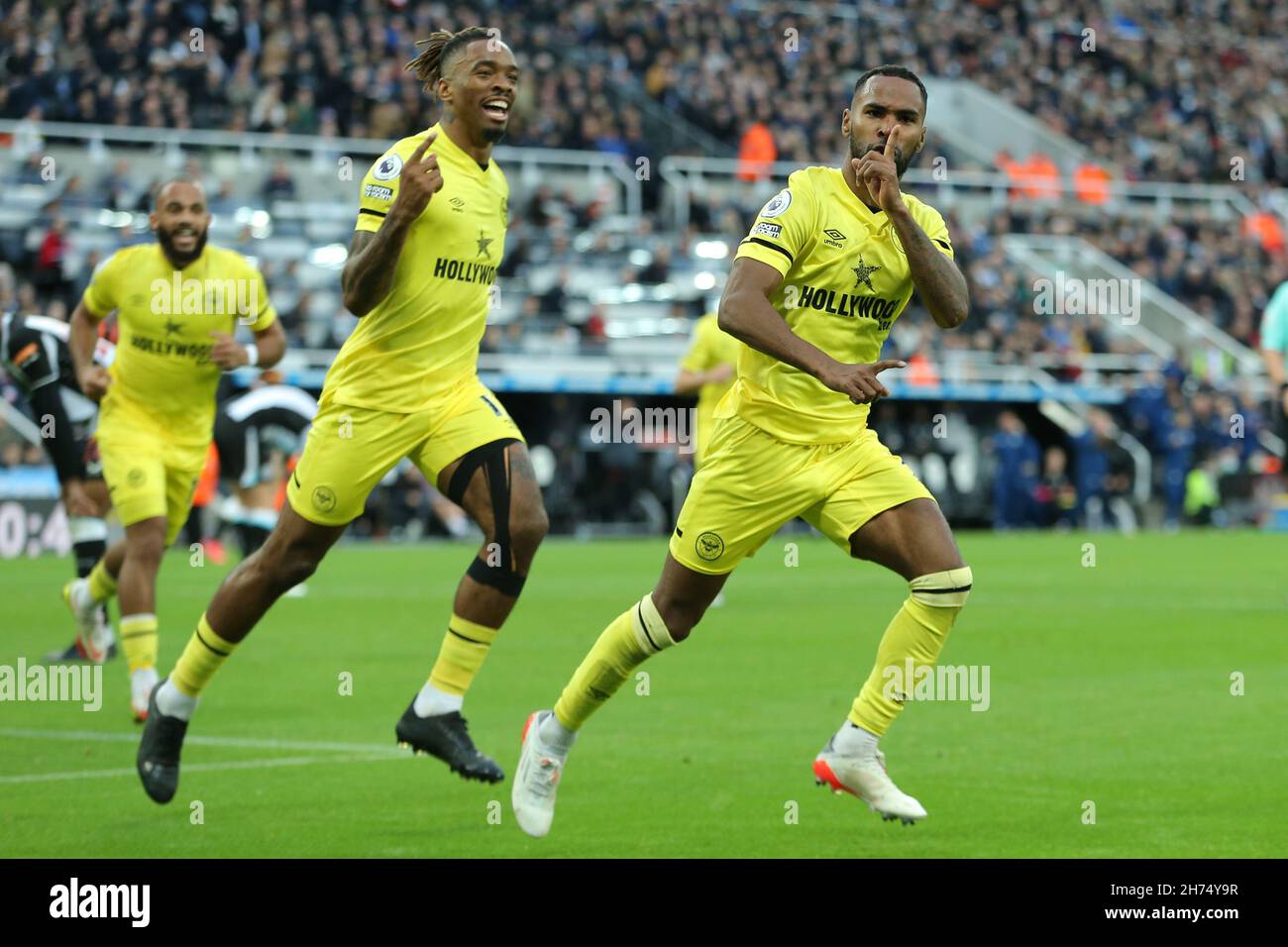 RICO HENRY CELEBRATES GOAL, NEWCASTLE UNITED FC V BRENTFORD FC, 2021 ...