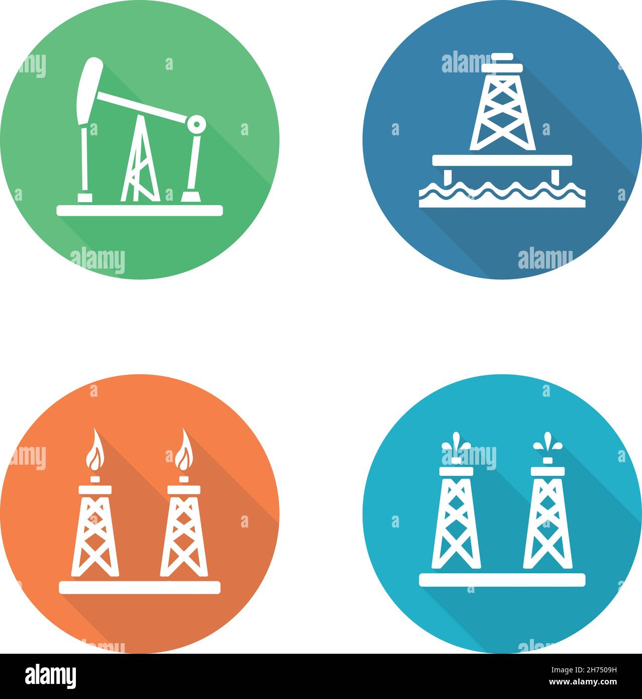 Oil gas industry industrial complex Stock Vector Images - Alamy