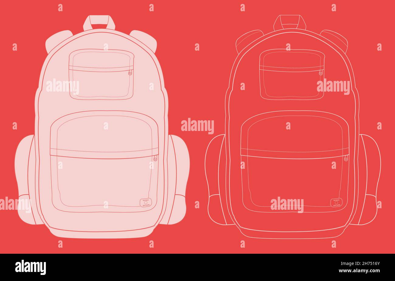 Travel backpack chalk Stock Vector Image & Art - Alamy