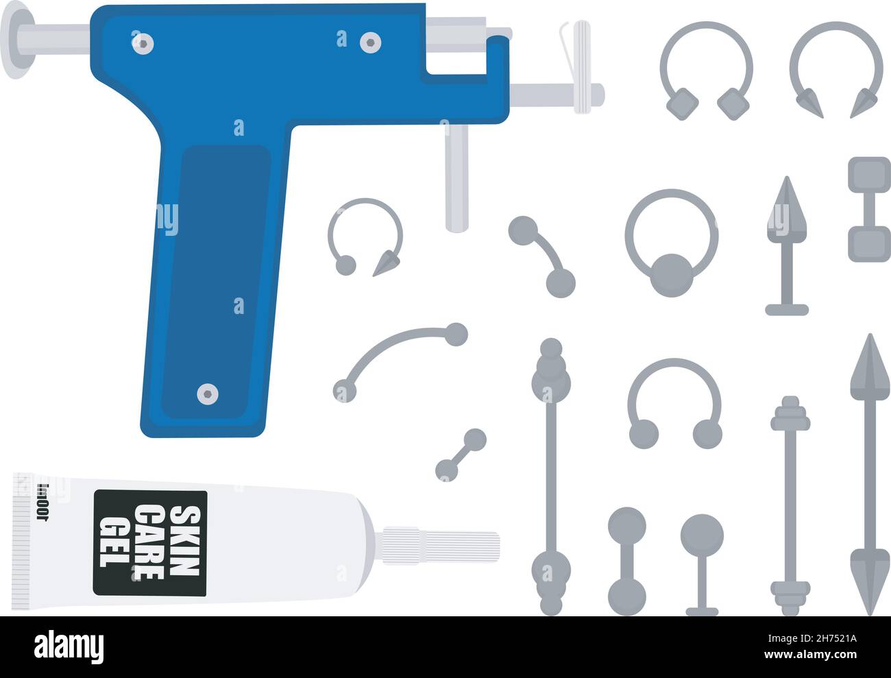 Set of professional body piercing instruments Stock Vector Image & Art ...