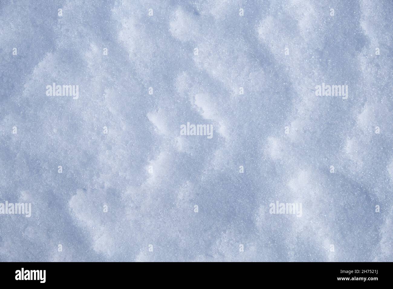 Texture of winter snow surface. Blue natural snow background with ...