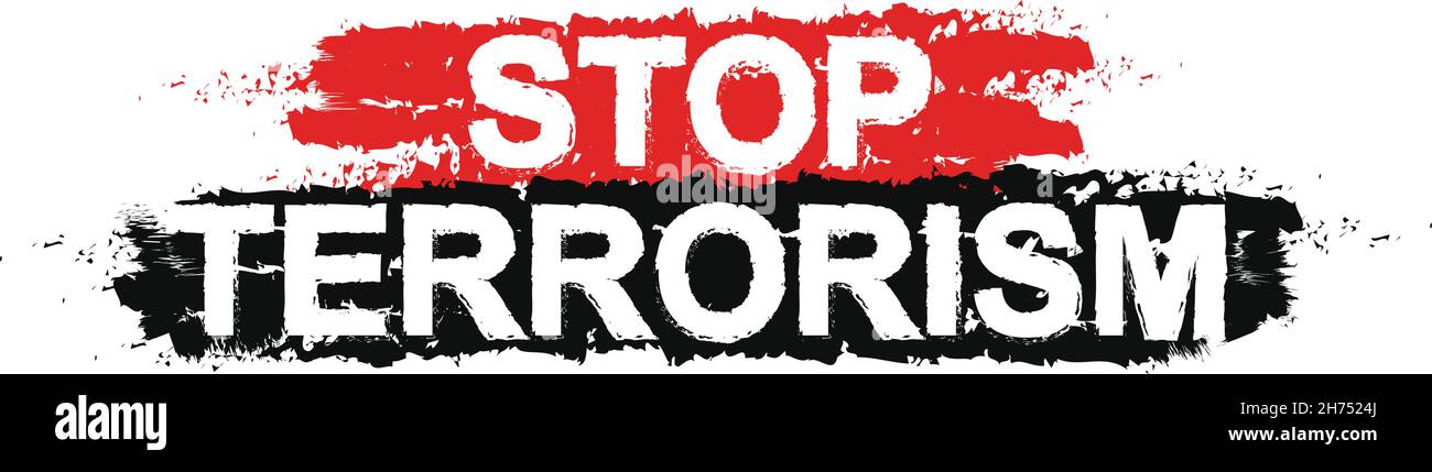 Stop terrorism sign Stock Vector Image & Art - Alamy