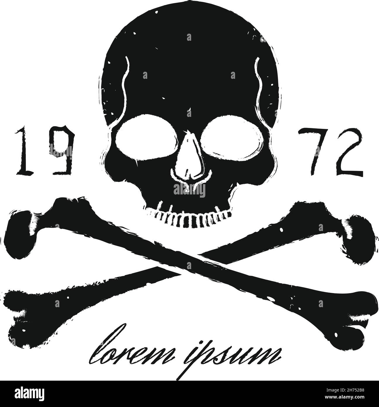 Skull crossbones mark danger Stock Vector Images - Alamy