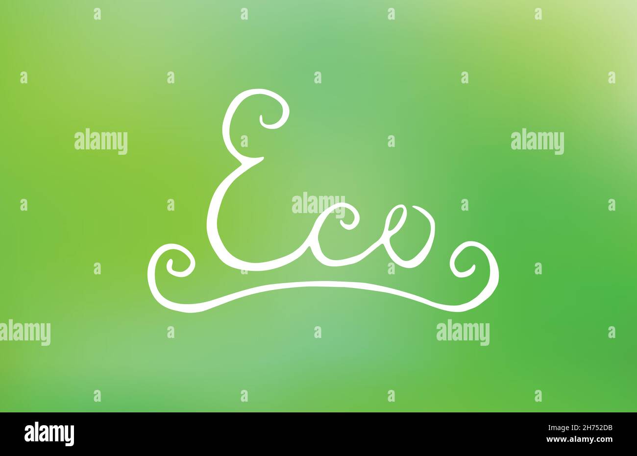 Handwritten eco lettering Stock Vector Image & Art - Alamy