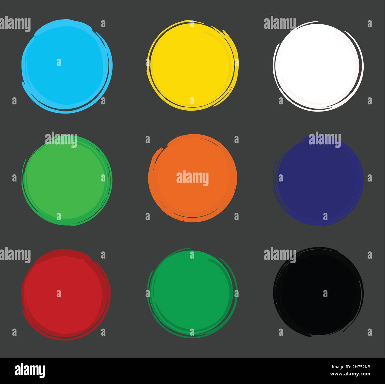 Acrylic black blue paint Stock Vector Images - Alamy