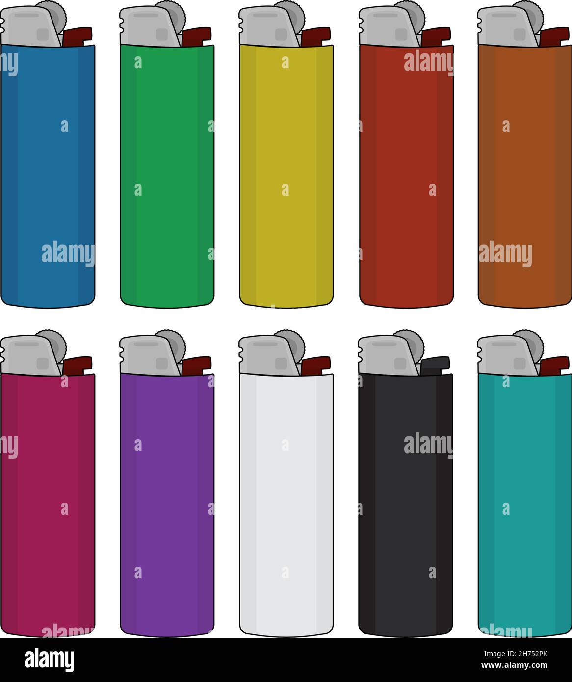 Lighters set Cut Out Stock Images & Pictures - Alamy