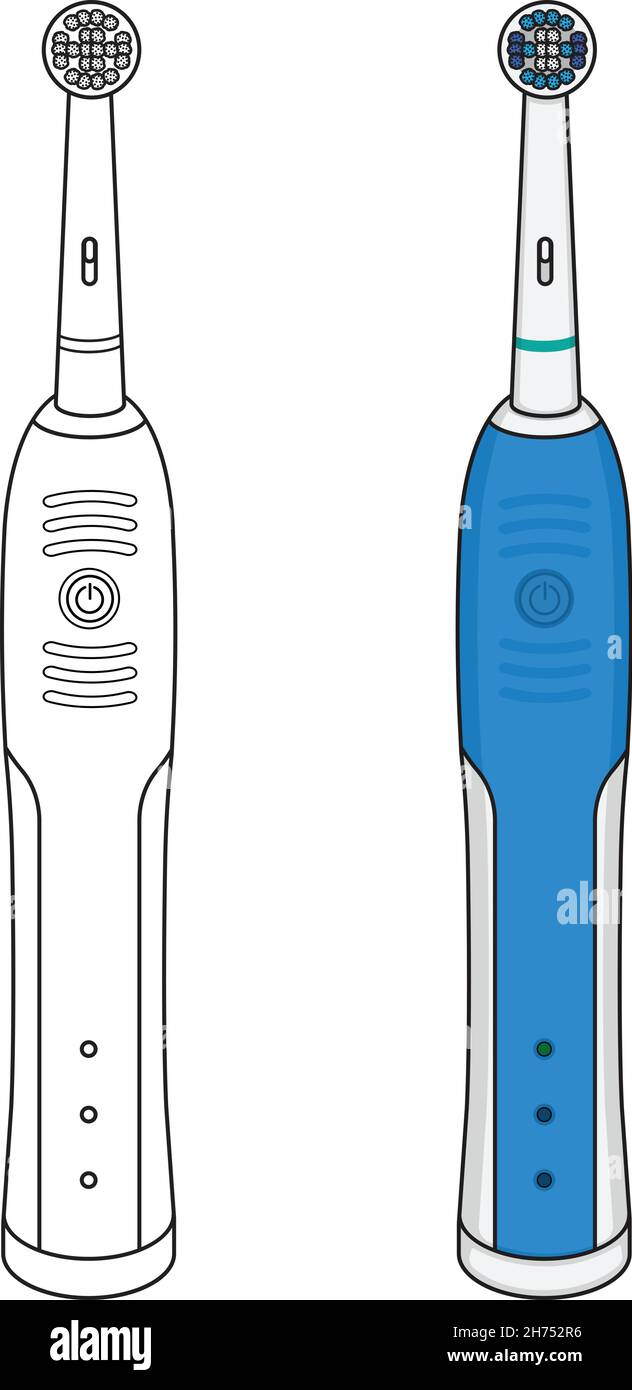 Clear toothbrush Stock Vector Images - Alamy